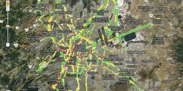 Google reporta en tiempo real el tráfico del DF | El Informador