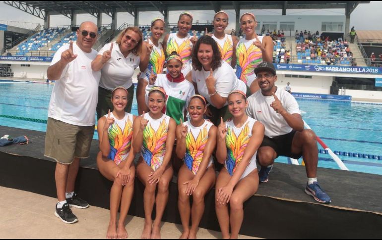 México gana tercer oro en nado sincronizado en Barranquilla | El Informador