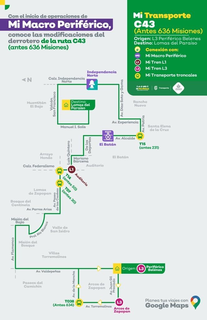 Mi Macro Periférico: Por Peribús, modificarán 6 rutas en la ZMG: conoce ...