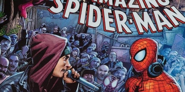 Spiderman se enfrenta a Eminem en cómic legendario de Marvel | El ...