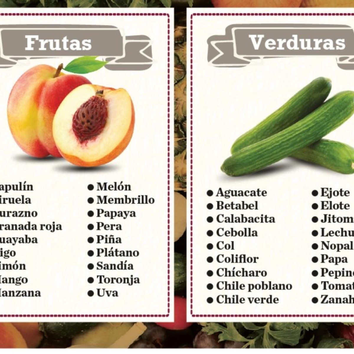 Frutas Y Verduras De Temporada Por Mes Calendario De Frutas Y Verduras