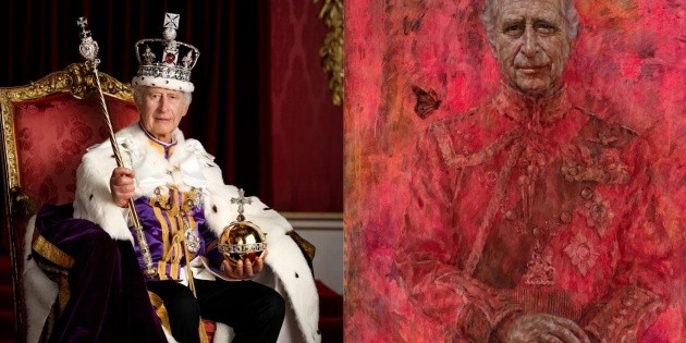 Rey Carlos III devela su primer retrato oficial como monarca | El ...