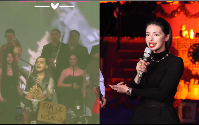 Christian Nodal envía un mensaje romántico a Ángela Aguilar durante su concierto en París (VIDEO ...