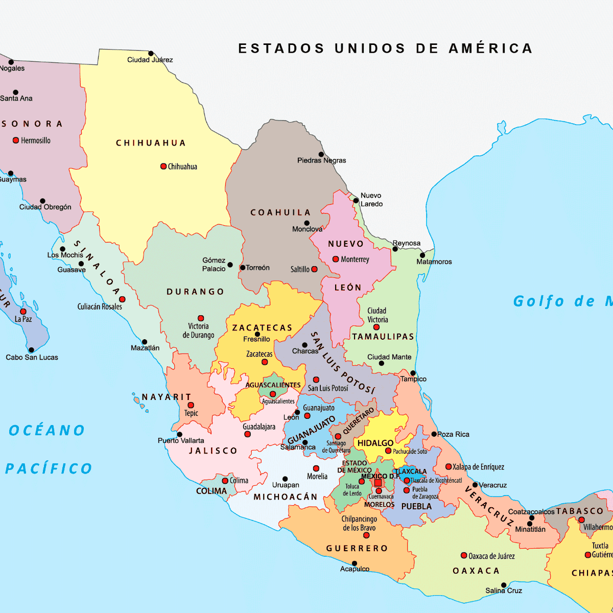 La Mapa De Mexico