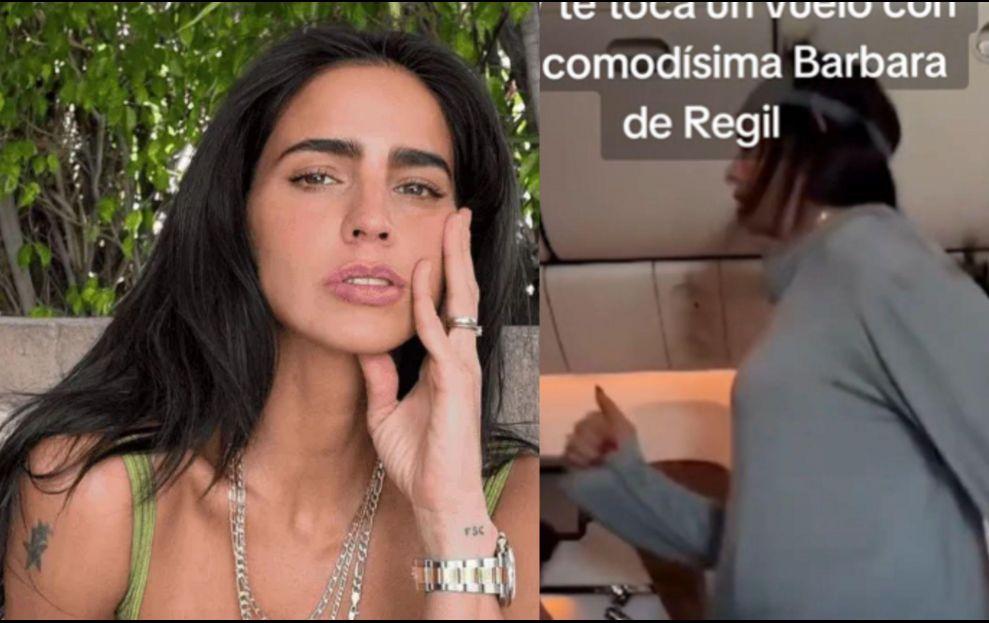 Bárbara de Regil explica la razón de hacer ejercicio en un avión y es tundida en redes | El ...