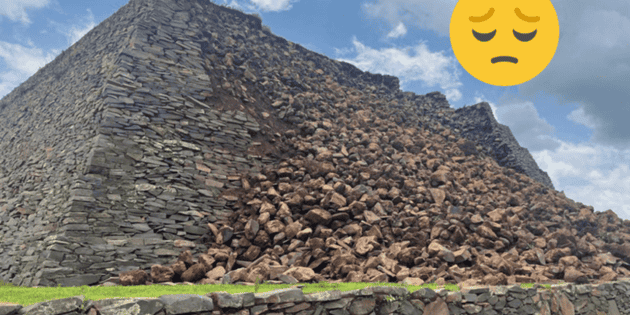 A thousand-year-old pyramid collapses due to extreme weather - Paudal