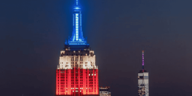 Jimmy Carter: The Empire State honors him with the colors of the flag ...