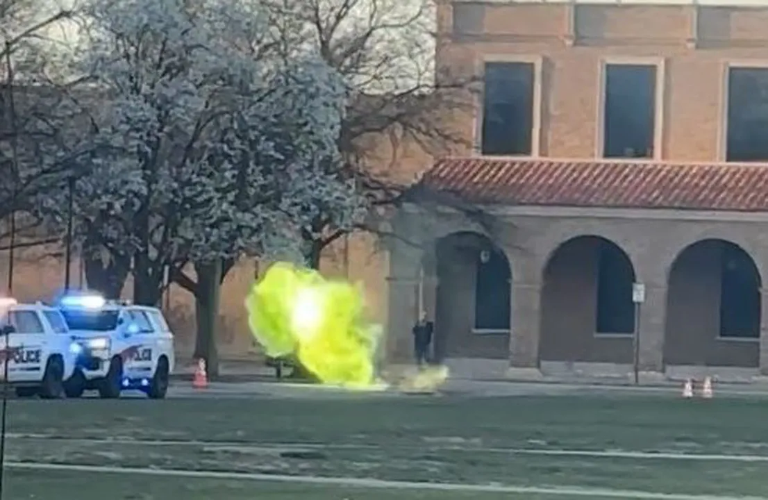 Fuga de gas en Universidad de Texas provoca llamas verdes en ...