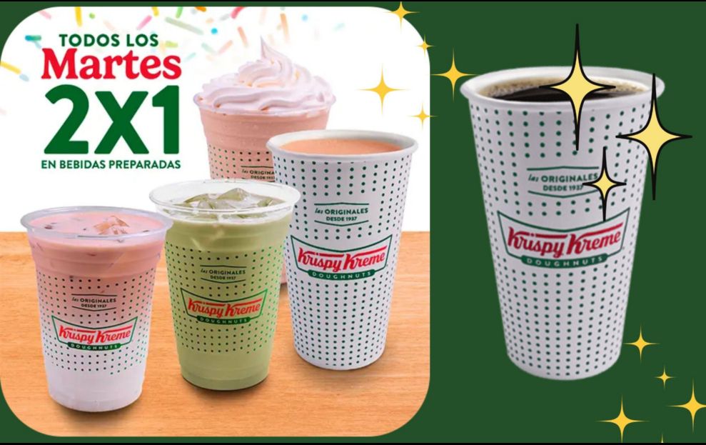 Krispy Kreme ofrece bebidas al 2x1, esto debes hacer para participar | El Informador