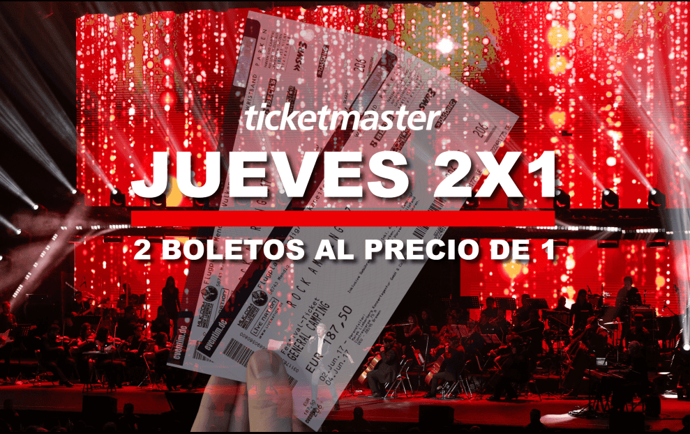Ticketmaster 2x1: Lista COMPLETA de conciertos a los que aplica la ...