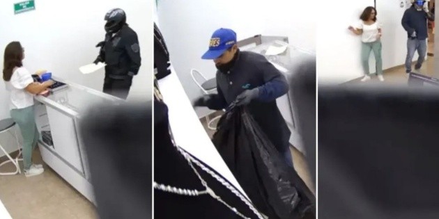 VIDEO | Captan MILLONARIO robo en joyería de Nuevo León; 3 delincuentes ...