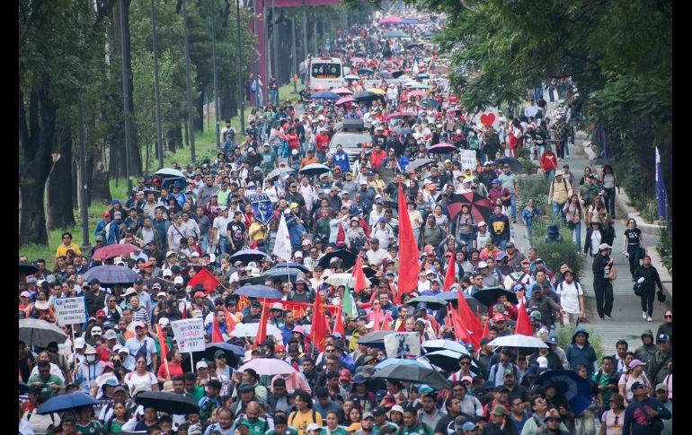 Tras pintas en la SEP, la CNTE termina movilizaciones en la CDMX ...