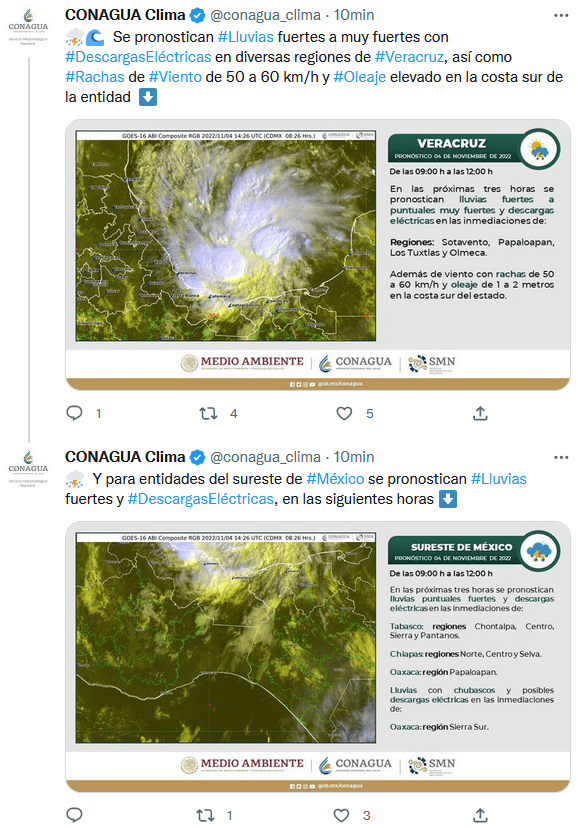 Lisa: Aún como depresión tropical, causará lluvias intensas en el sureste de México | El Informador