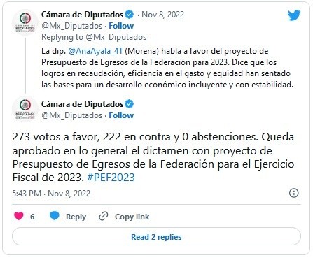 Presupuesto de Egresos 2023: Diputados aprueban en lo general la iniciativa de AMLO | El Informador