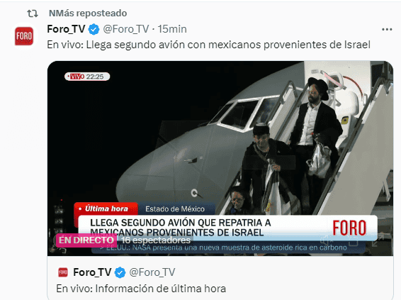 Llega al AIFA el segundo avión humanitario de Israel a México con 144 connacionales | El Informador